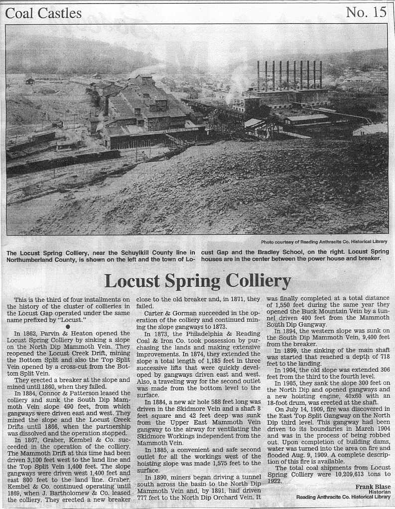Schuylkill PAGenWeb Coal Castles
