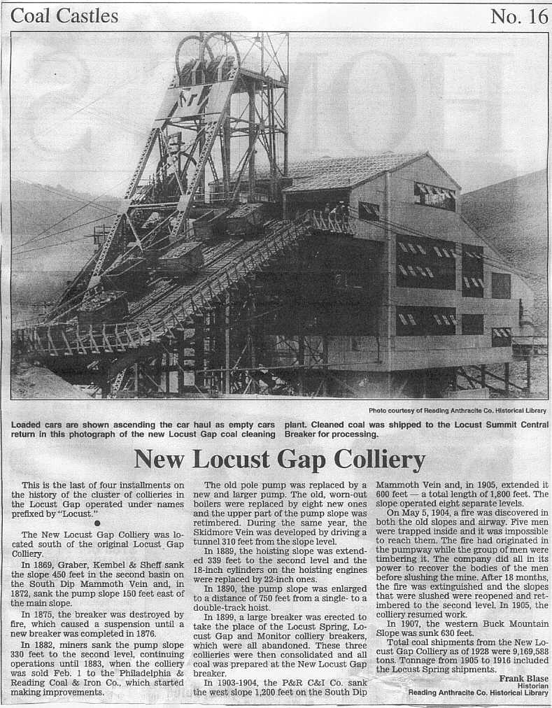 Schuylkill PAGenWeb Coal Castles