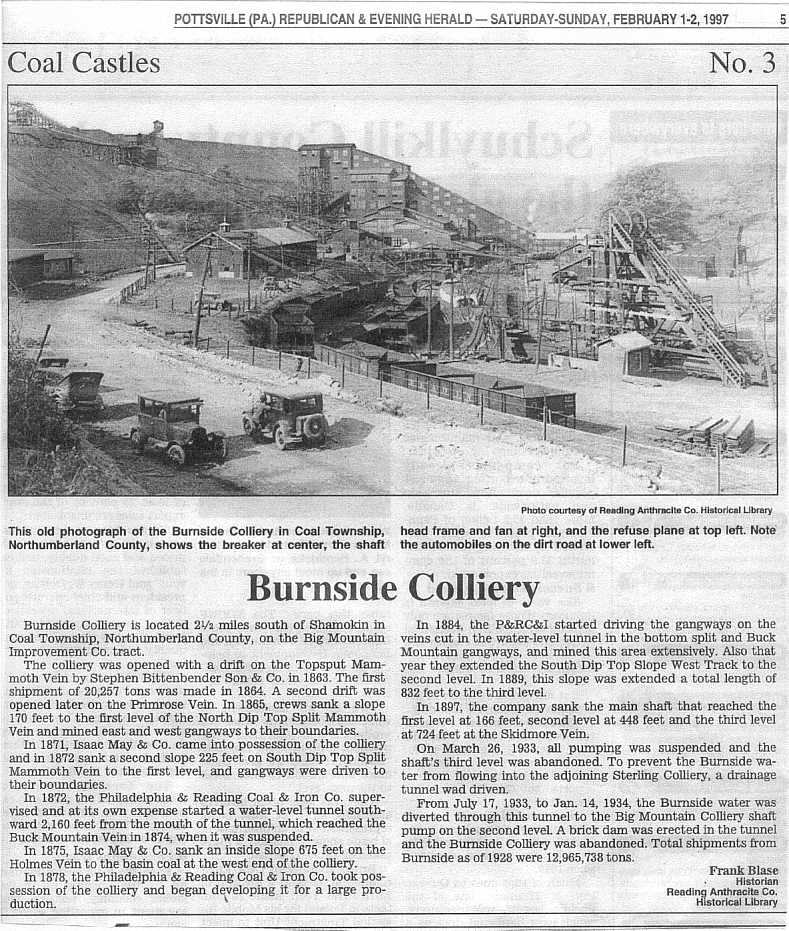 Schuylkill PAGenWeb Coal Castles