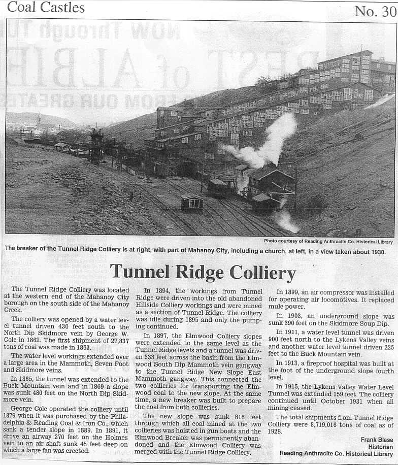 Schuylkill PAGenWeb Coal Castles