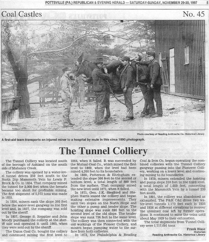 Schuylkill PAGenWeb Coal Castles