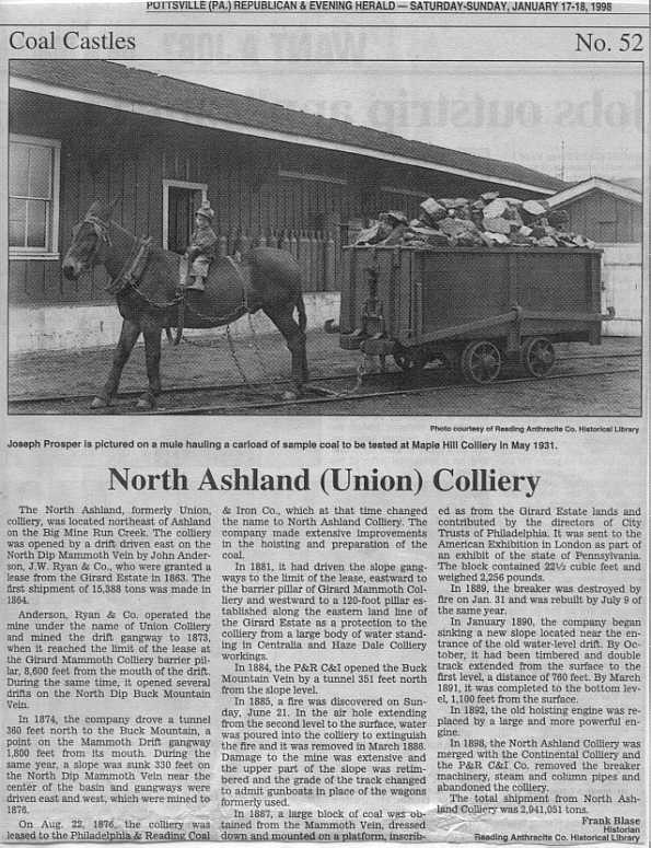 Schuylkill PAGenWeb Coal Castles